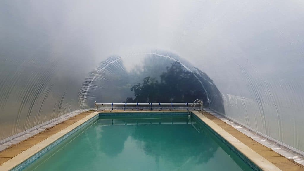 Backyard Pool Air Dome Enclosure Transparent Pool Bubble Dome